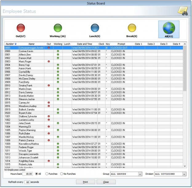 Time & Attendance Software for Biometric Time Clocks